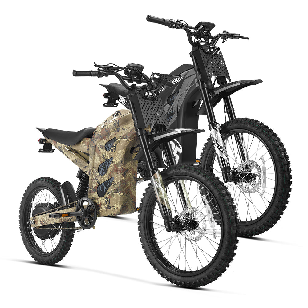 HappyRun Tank G60 Pro Moped Style Offroad Fat Tire Electric Bike ...