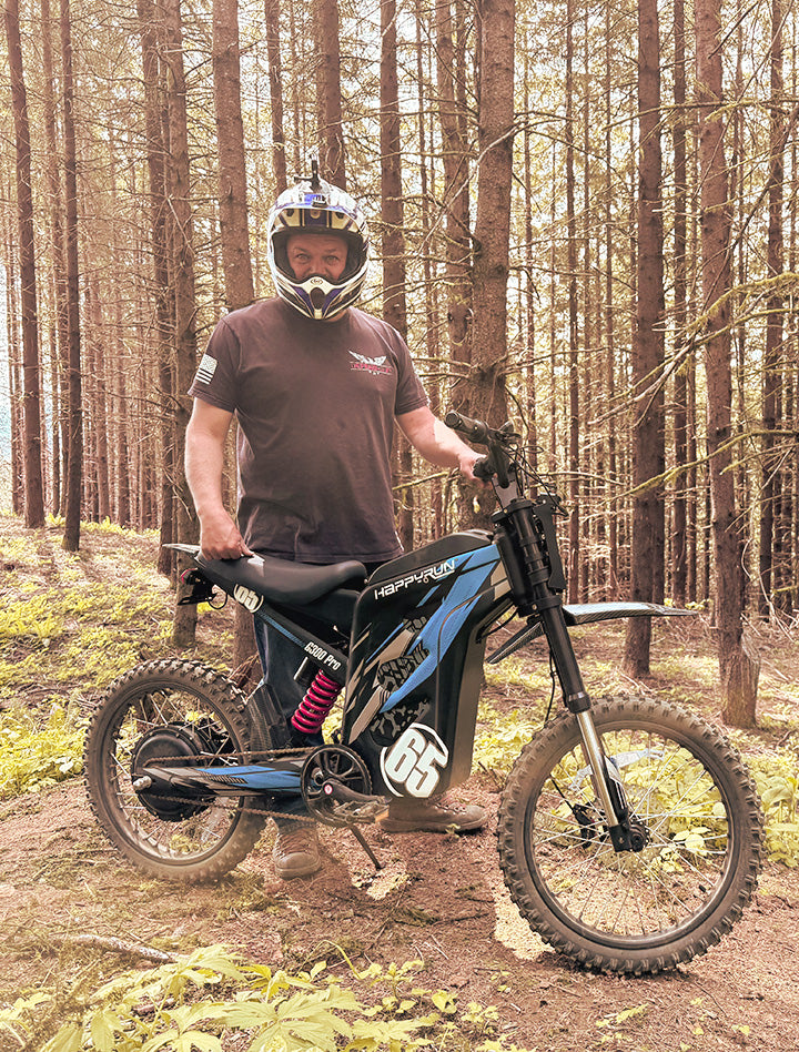 HappyRun G300 Pro Electric Dirt Bike 50 MPH, Best Fast E Dirt Bike