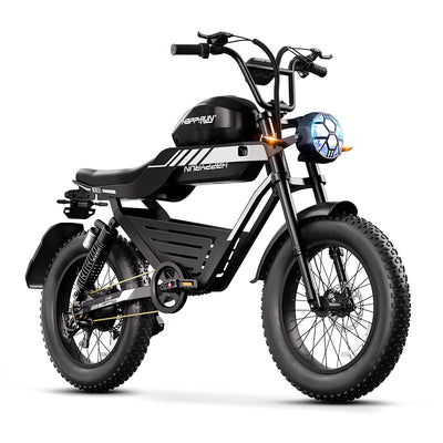 HappyRun G100 Fast Electric Bikes 2000W Long Range Full Suspension ...