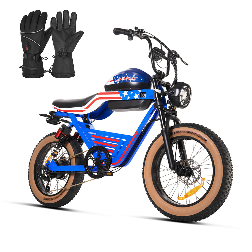 HappyRun Tank G60 Pro Moped Style Electric Bike Fat Tire – happyrunsports