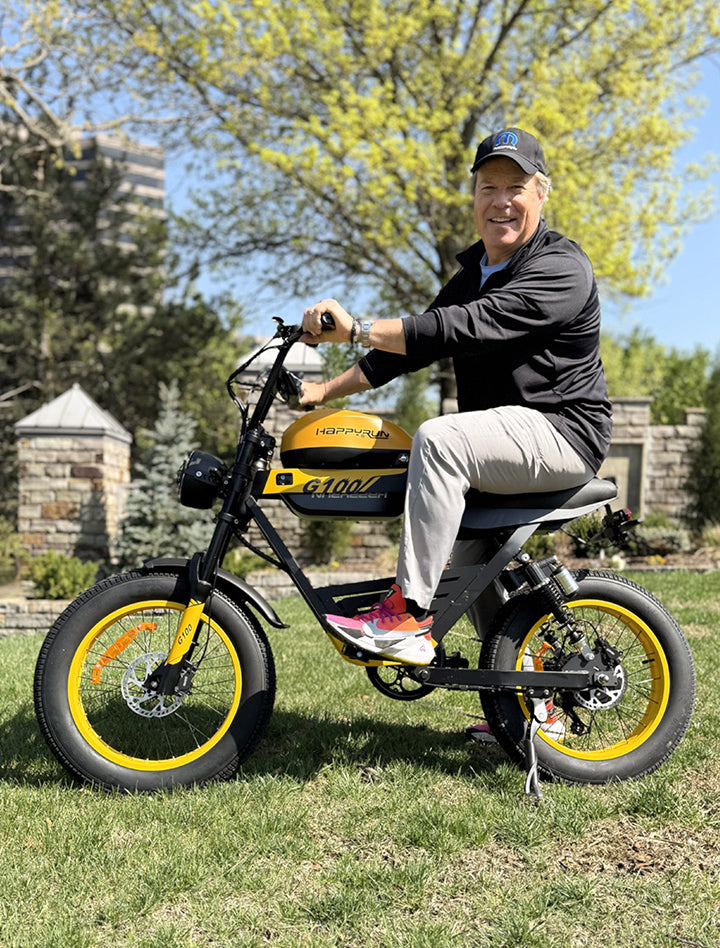 HappyRun G100 Fast Electric Bikes 2000W Long Range Fat Tire